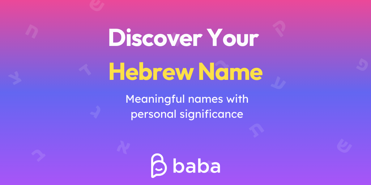 Hebrew Name Generator | AI-Powered Hebrew Name Finder